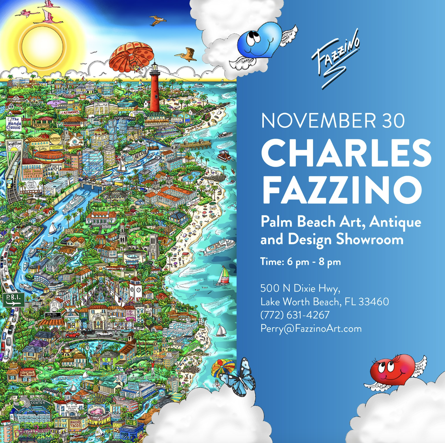 Charles Fazzino Spotlight - Palm Beach Art, Antique & Design Showroom
